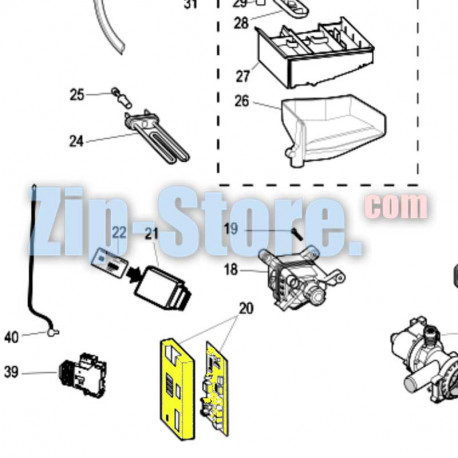 C00525781 Модуль управления силовой Windystripum Indesit Original